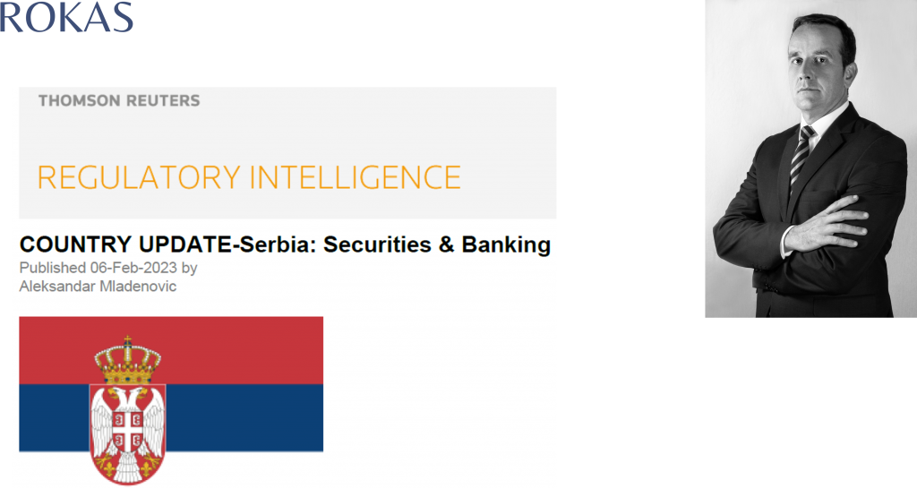 THOMSON REUTERS :SECURITIES & BANKING 2023 | Rokas Law Firm
